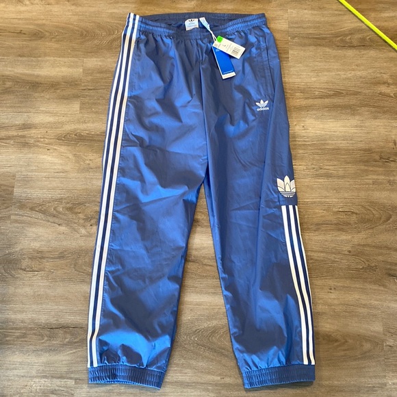 adidas | Pants | Adidas Originals Blue Adicolor 3d Trefoil 3stripes ...